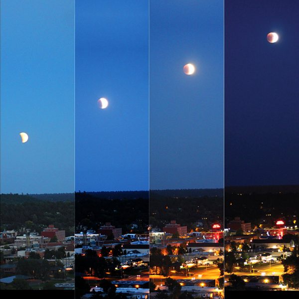 SUPERMOON AND LUNAR ECLIPSE - FLAGSTAFF, ARIZONA